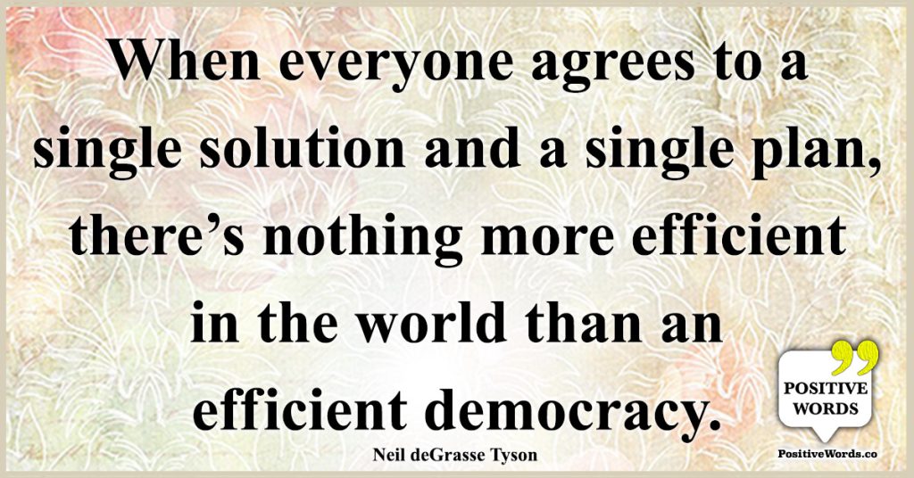 When everyone agrees to a single solution and a single plan, there’s ...